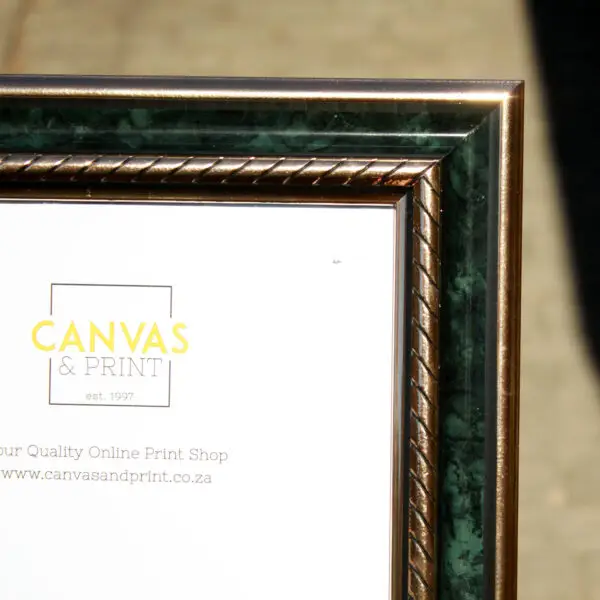 Gold & Green Marble A3 Photo Frame – Canvas and Prints